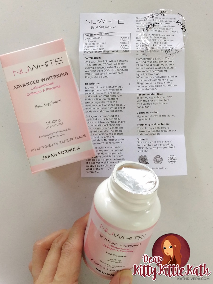 Product Review: NuWhite Glutathione | Dear Kitty Kittie Kath- Top Lifestyle, Beauty, Mommy ...