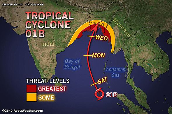 Tropical Cyclone Targets India, Bangladesh, Myanmar - Thit Htoo Lwin