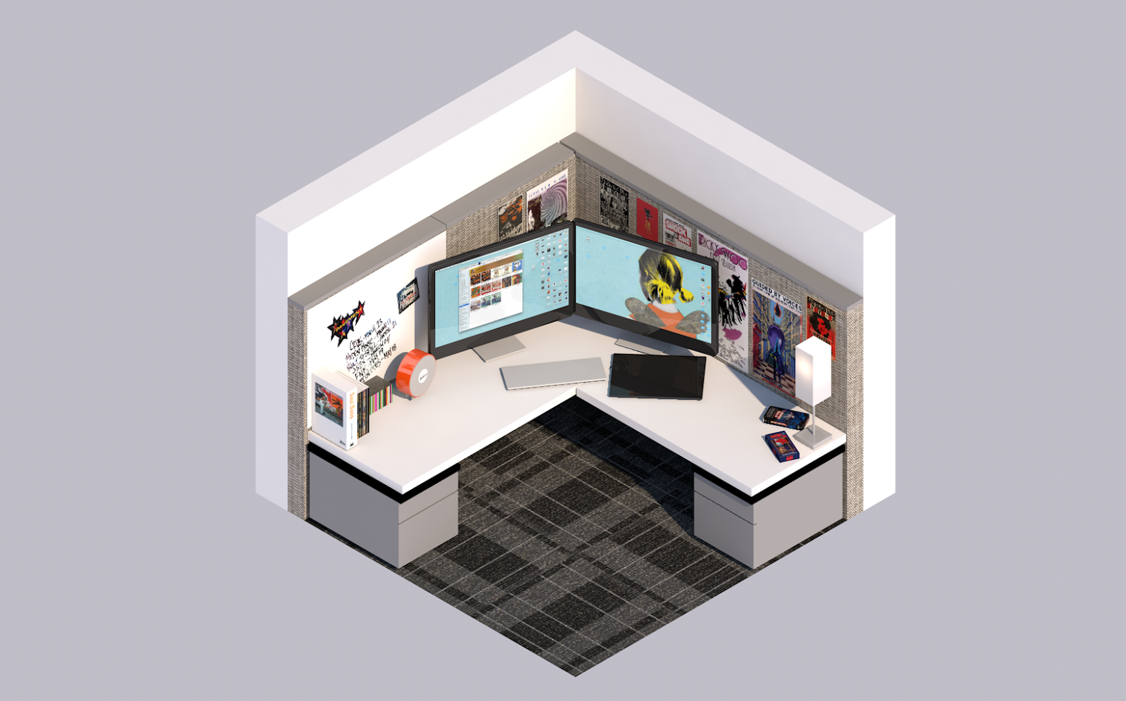 Work Desk in 3D - Smoov Design Co.