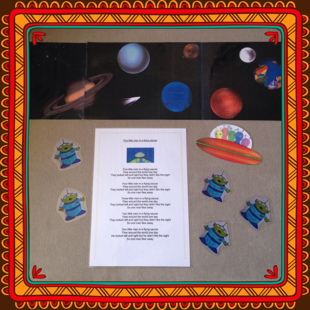 Early language skills through play.......: 5 little men in a flying saucer