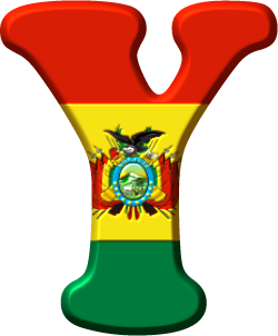 Alfabeto con la Bandera de Bolivia. - Oh my Alfabetos!