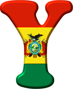 Alfabeto con la Bandera de Bolivia. - Oh my Alfabetos!