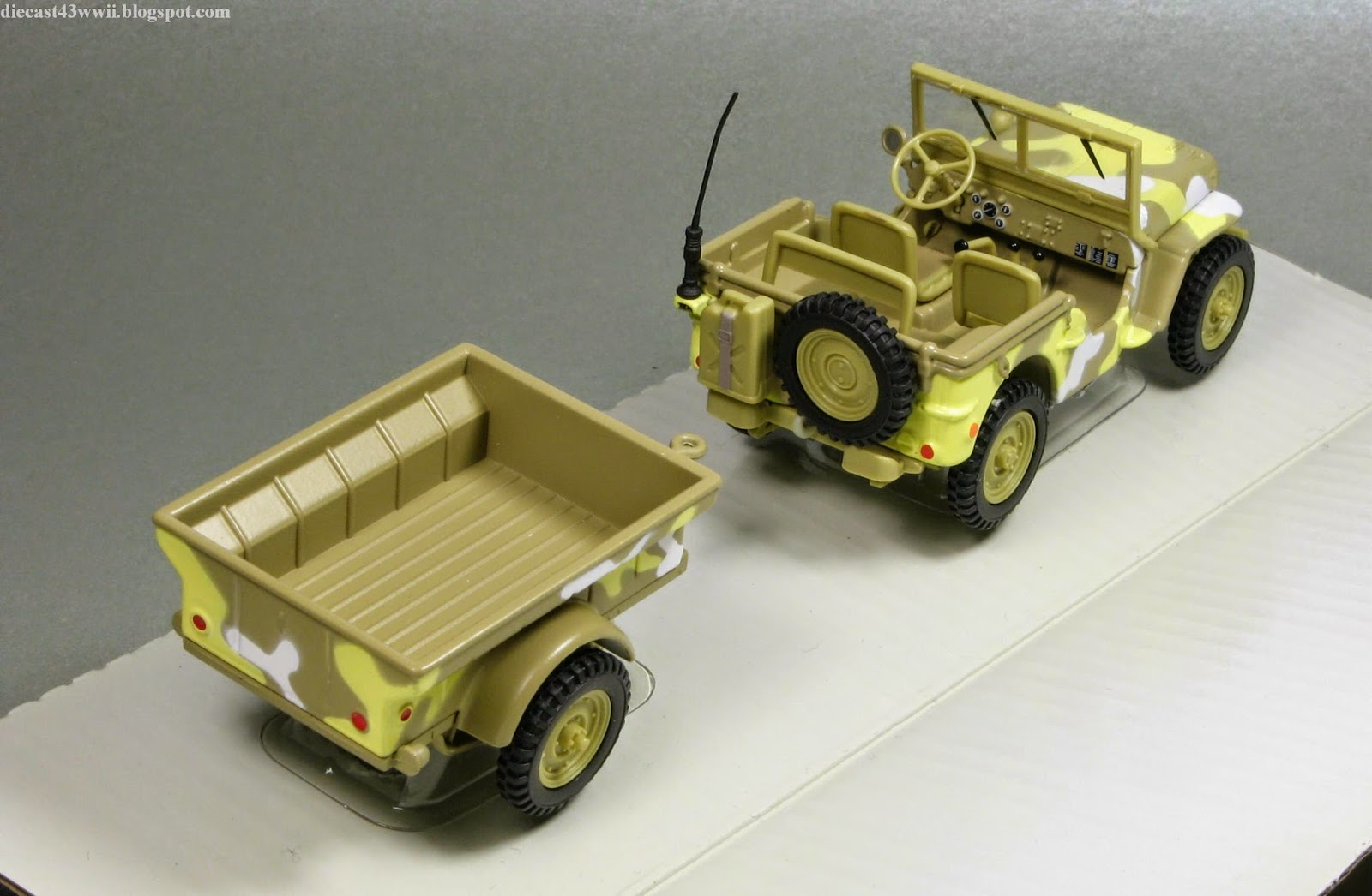 Military scale models: Jeep CJ-2A. Schuco Junior Line