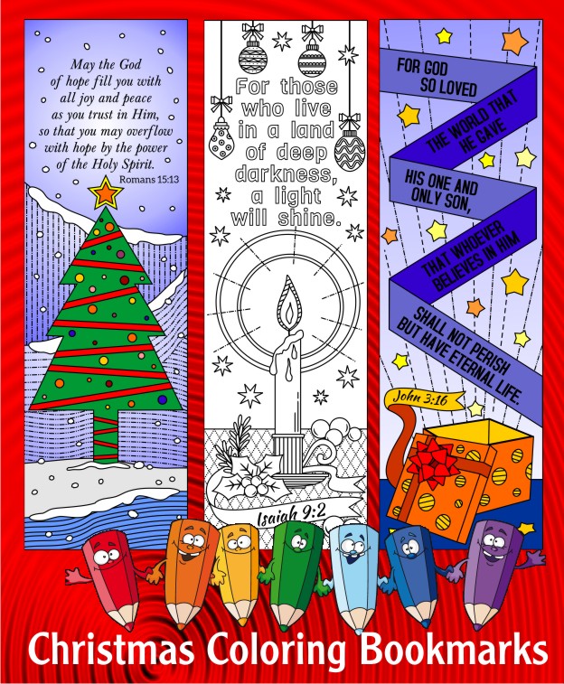 RicLDP Artworks: 8 Christmas Bookmarks (with Bible Verses)