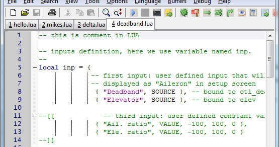 RC-SOAR - the Blog: Programming OpenTx - getting to grips with Lua