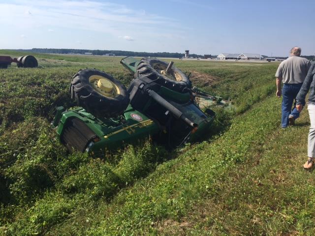 Salisbury News: County Tractor Overturns At Airport