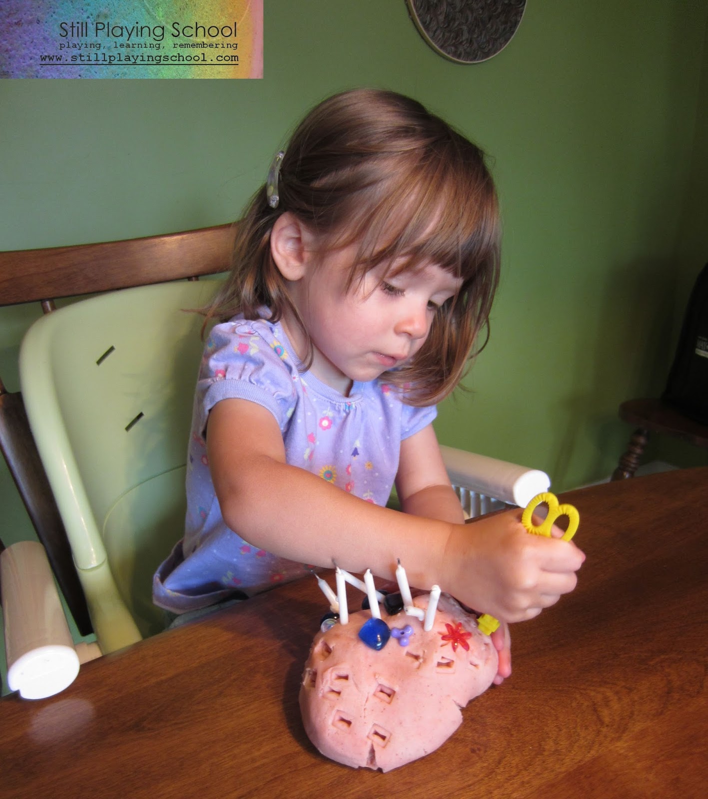 Pretend Birthday Cakes and Counting Candles | Still Playing School