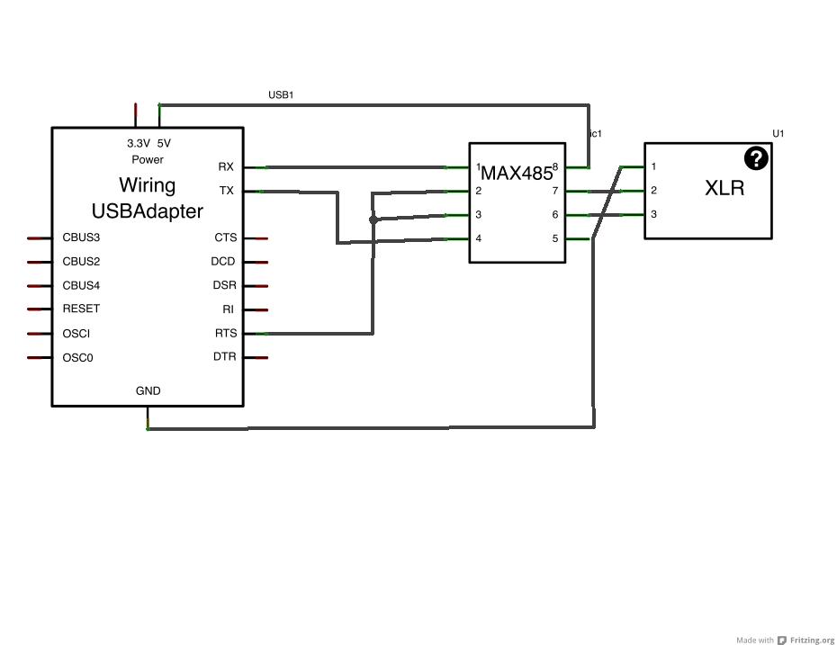 The Technical Theater Electronics Blog Simplest Dmx Interface