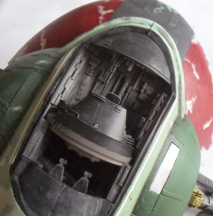 Mr E Models: Slave 1 - last look at the cockpit before the canopy goes on