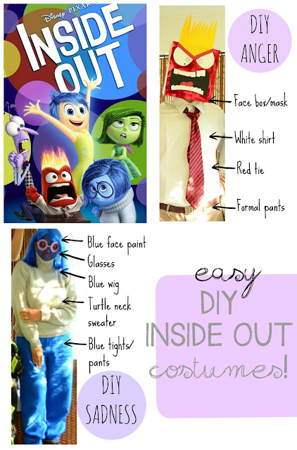 Practical Mom: DIY Inside Out Halloween Costumes (Practical Mondays #30)