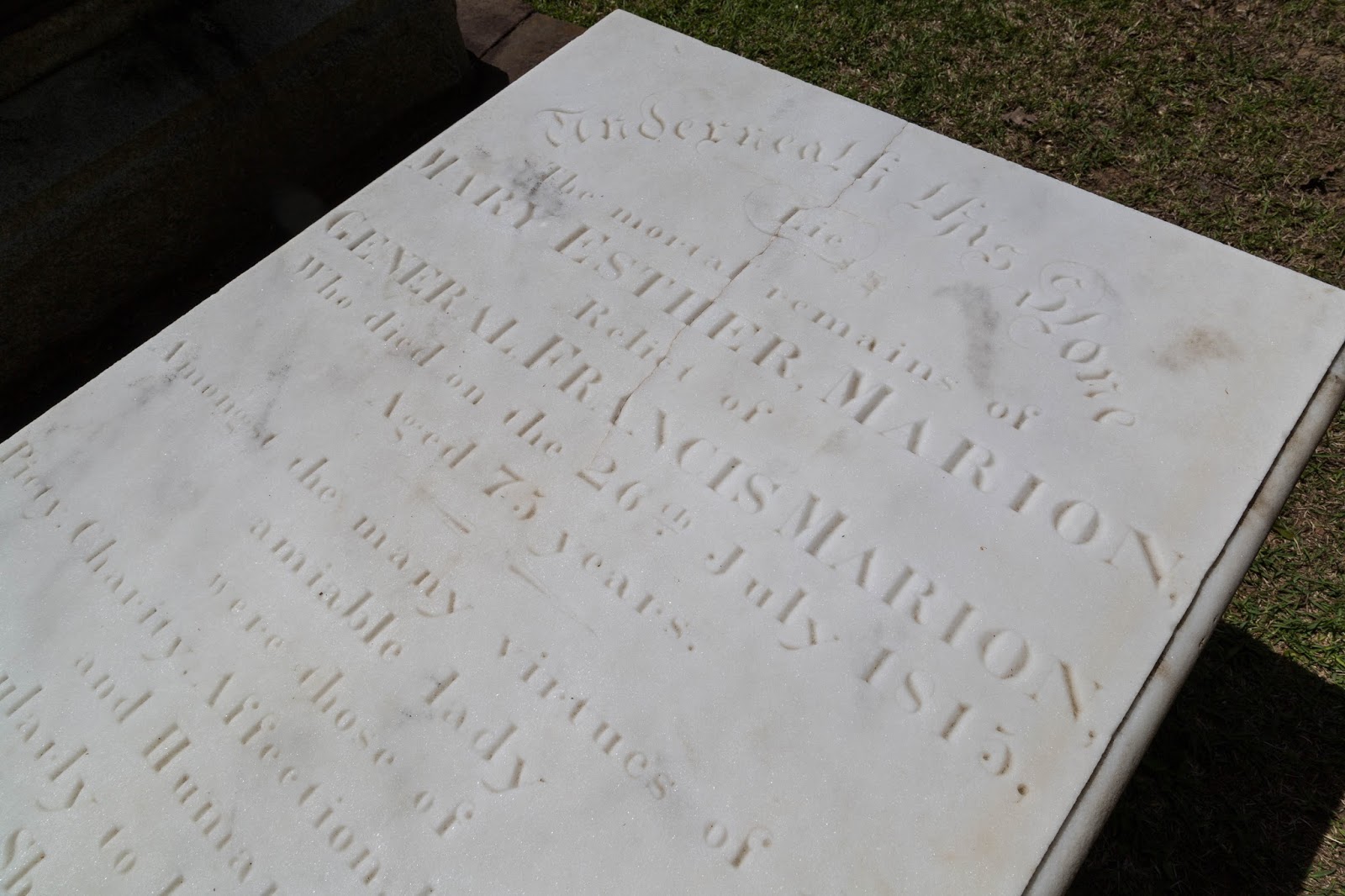 Charleston Daily Photo: Tomb of Francis Marion - the Swamp Fox