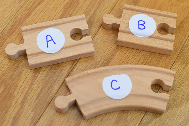 Train Track Word Building | What Can We Do With Paper And Glue