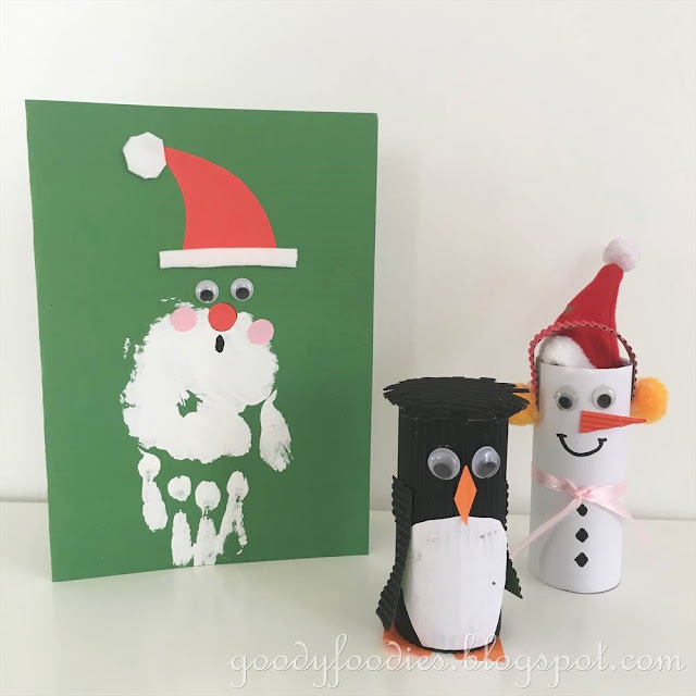 GoodyFoodies: Christmas Crafts: Handmade Santa Claus Christmas Cards