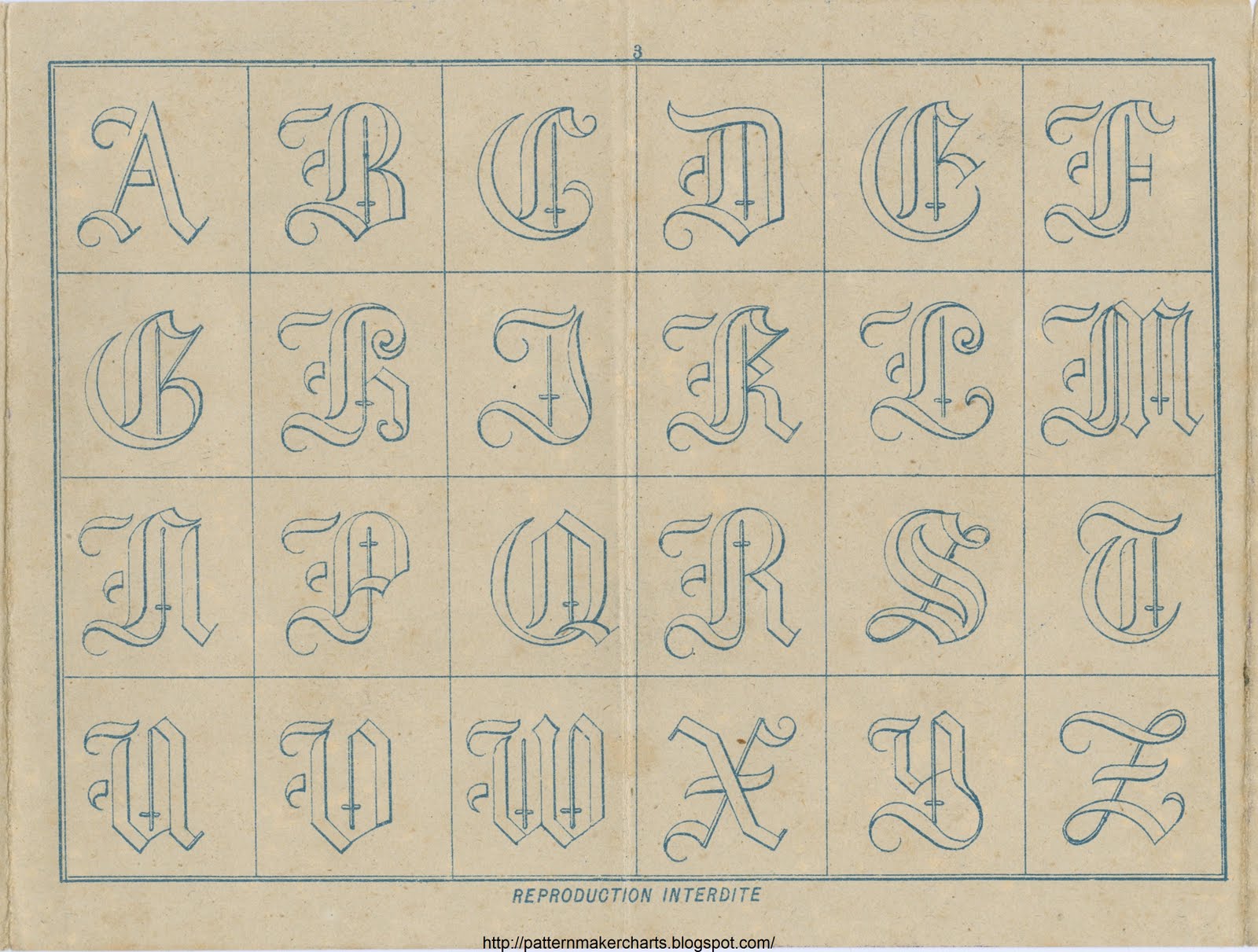 Szydełkomania: Monogramy - haft