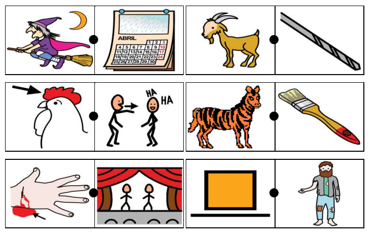 MATERIALS DE LOGOPEDIA: EJERCICIOS DE PAPEL CON PALABRAS DE DOS SÍLABAS ...