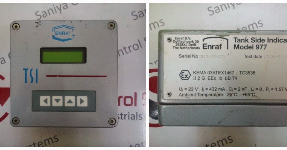 Saniya control systems: 977 Tank Side Indicator Enraf