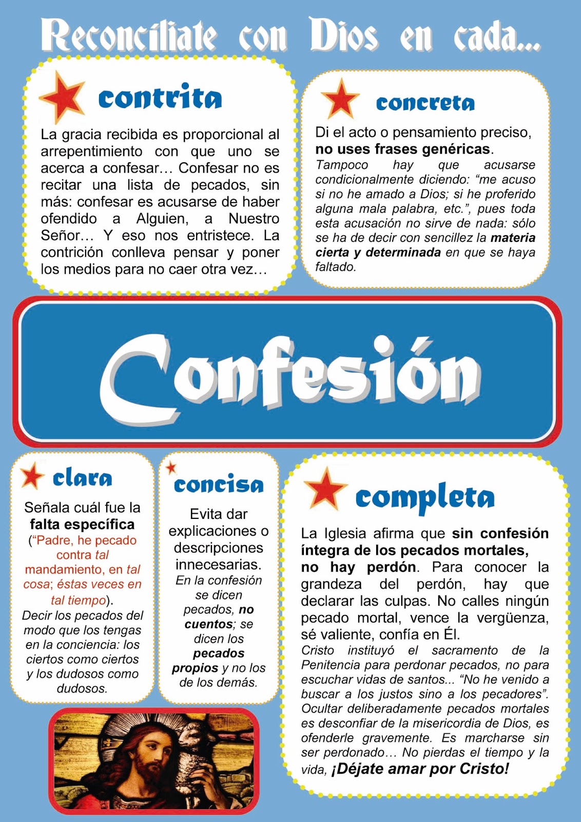 doctrina católica: Folleto para confesarse bien