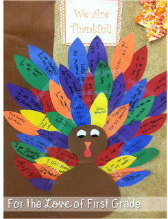 For the Love of First Grade: Thankful Turkeys