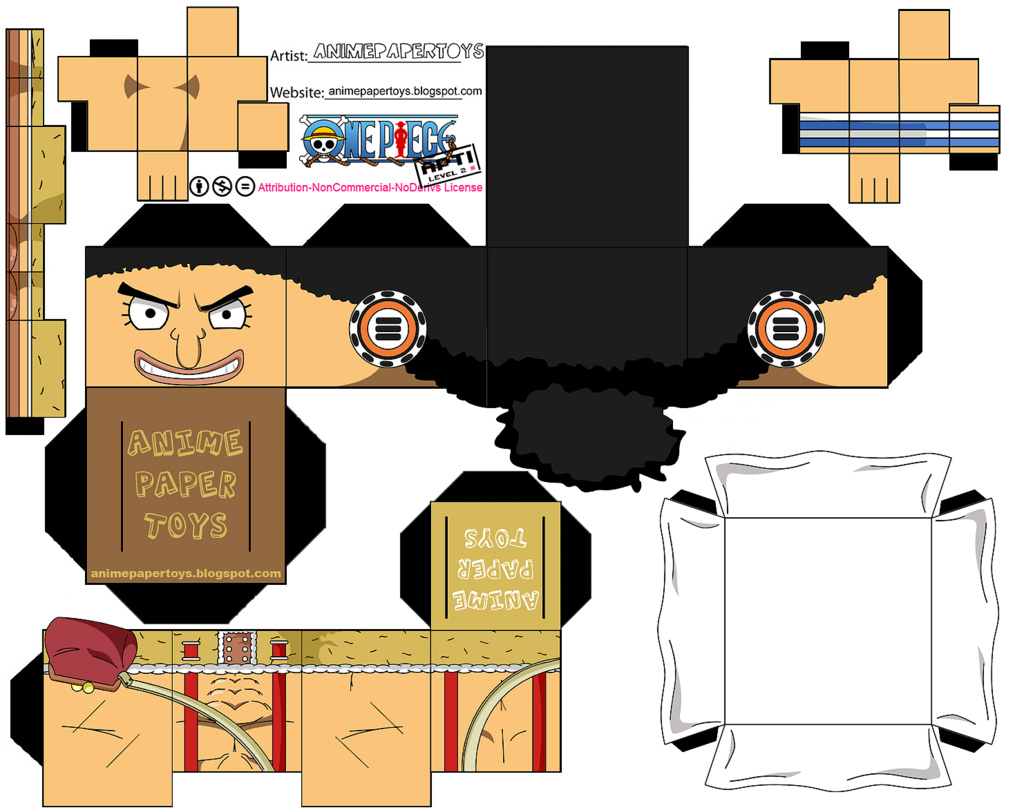 Adel's Book: Cube Paper Craft Anime One Piece