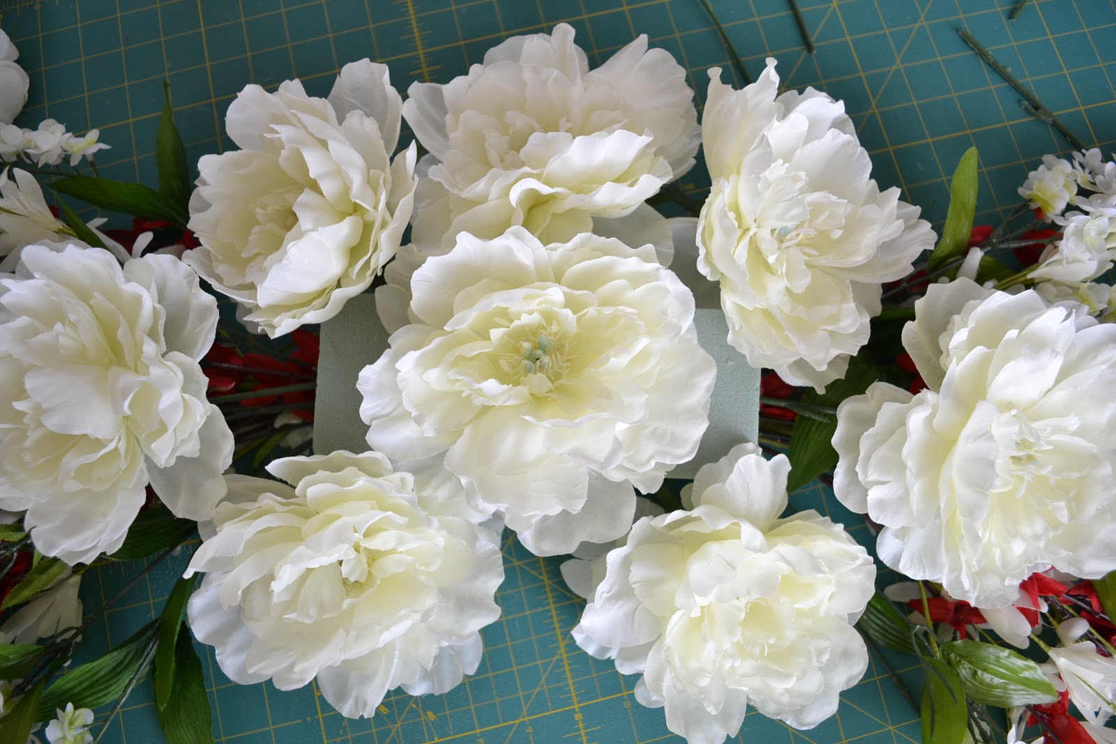 Tea Rose Home: How to Make a Silk Flower Arrangement