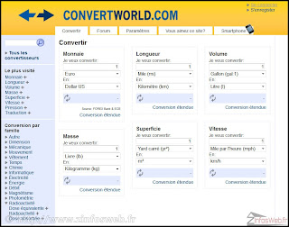 Conversions d'unités sen ligne_ trois services gratuits - ZinfosWeb