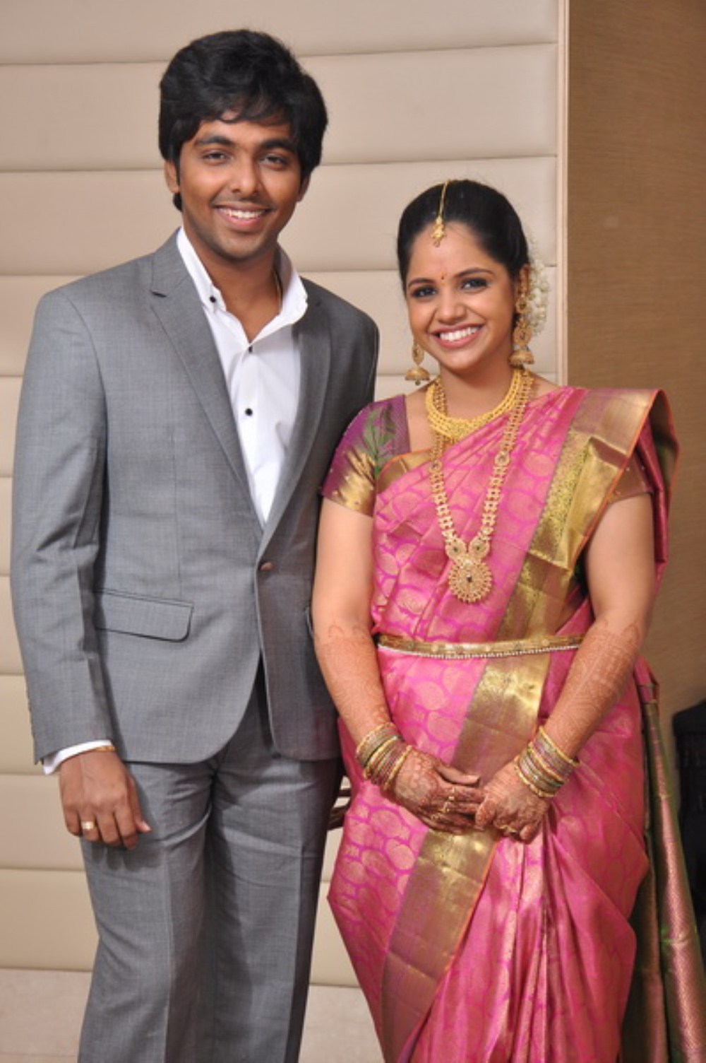 Gv Prakash And Saindhavi Engagement Pictures