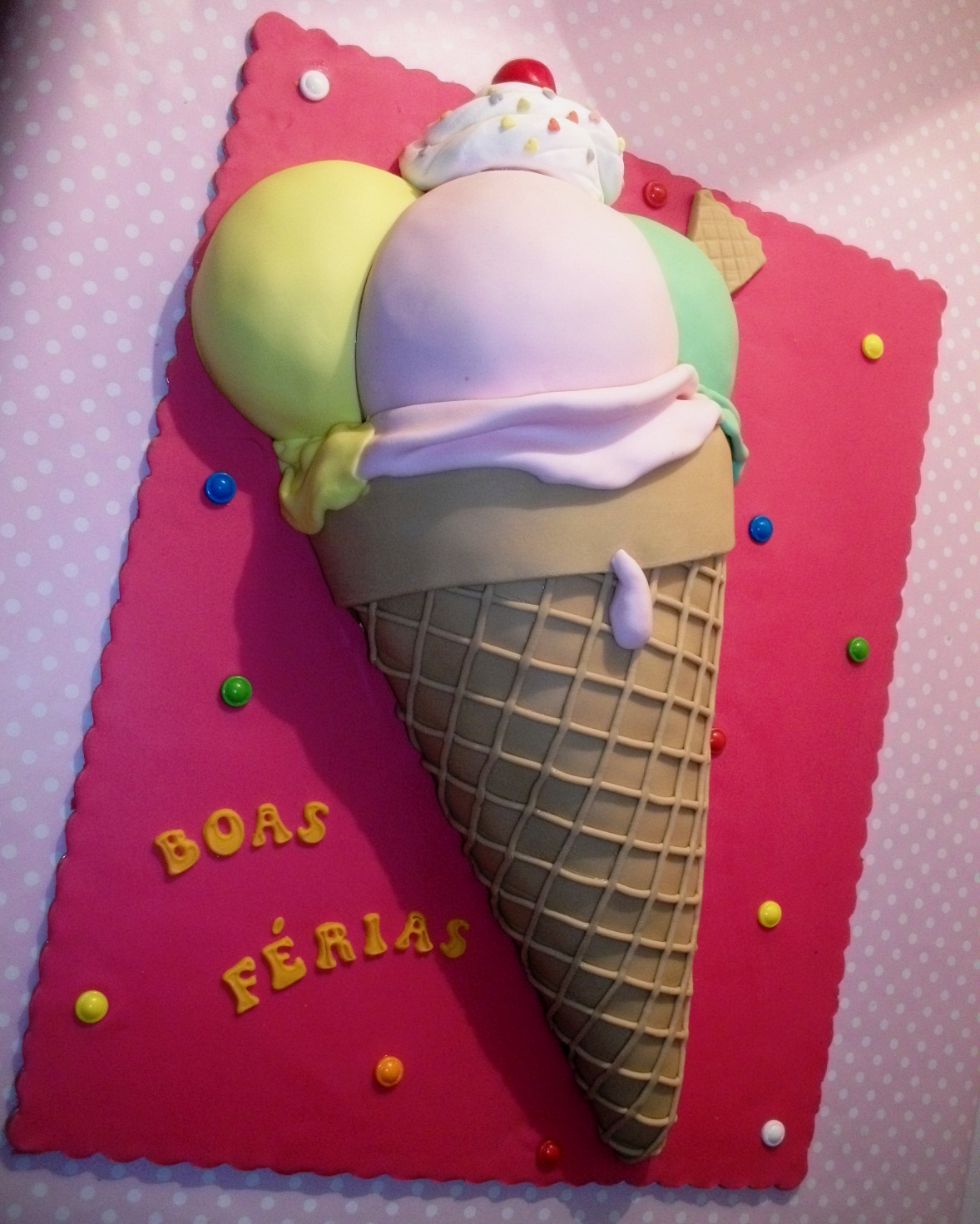 Os Bolos da Terê - Cake Design: Gelado - Ice cream