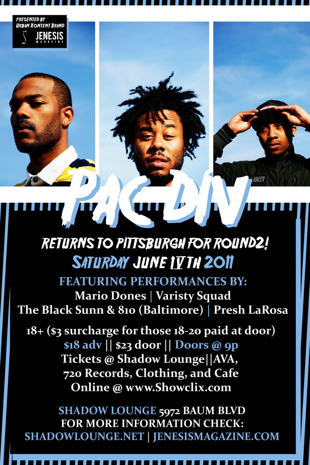 TIME BOMB SPOT: Pac Div Back in PGH for a Second Time June 4th!