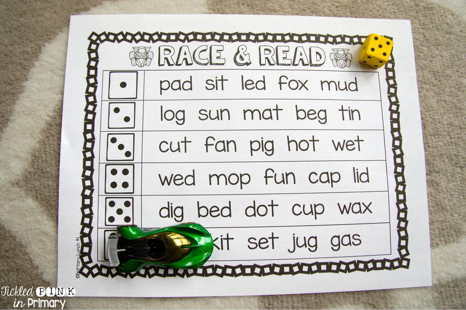 Race and Read Fluency Game • Race and Read Fluency Game