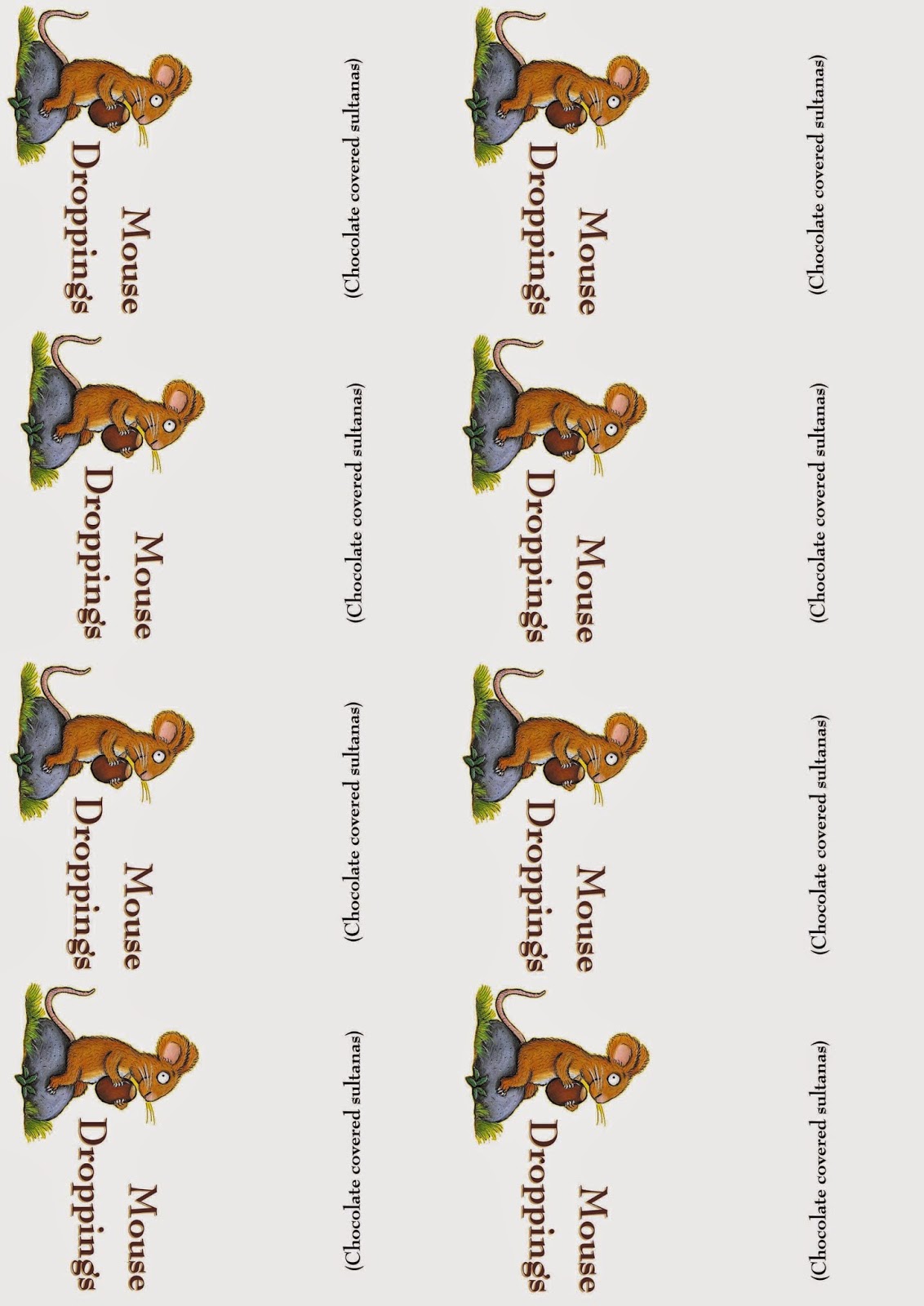 Made By Bronwyn: Austin's Gruffalo birthday party - the party favours