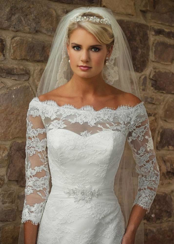 Modest Princess Wedding Dresses Transparent Long Sleeves Design