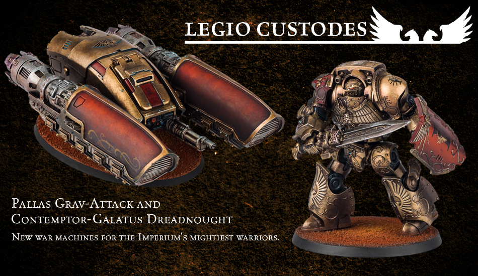 New Legio Custodes Contemptor and Pallas Grav-Attack - Faeit 212