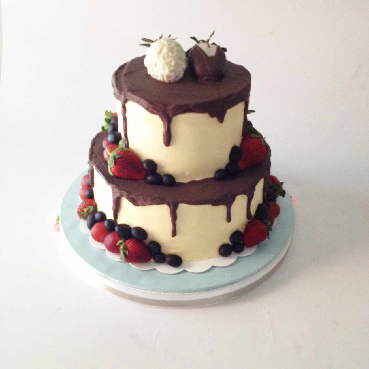 Rozmitten: Kek Kawin 2 Tingkat, Fruits Wedding Cake