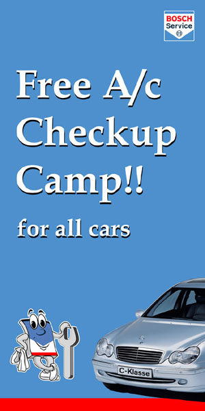 MegaPower -Bosch Car Service, Jammu: Free Car A/c Checkup Camp