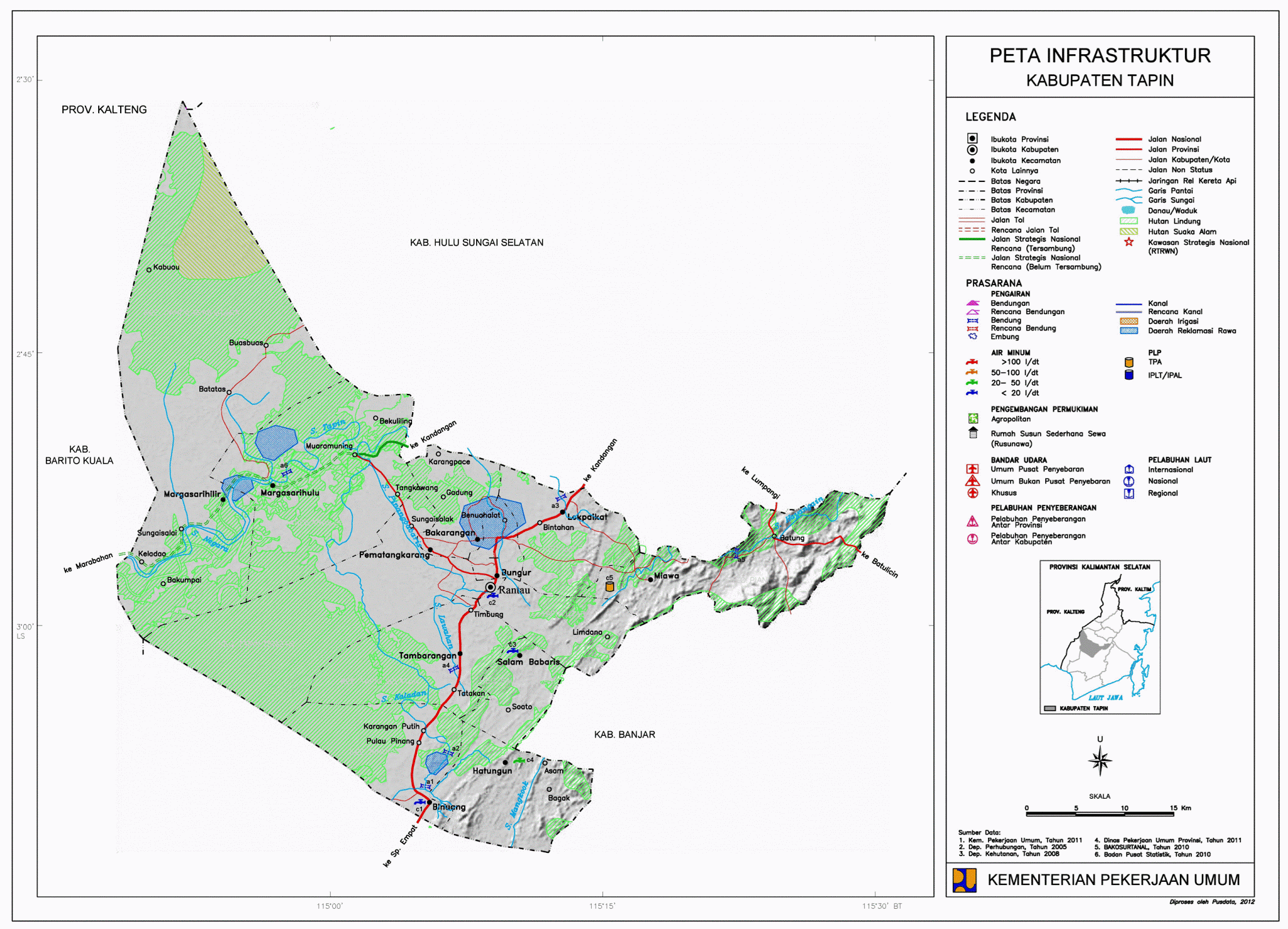 Peta Kota: Peta Kabupaten Tapin
