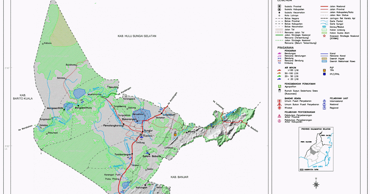 Peta Kabupaten Tapin