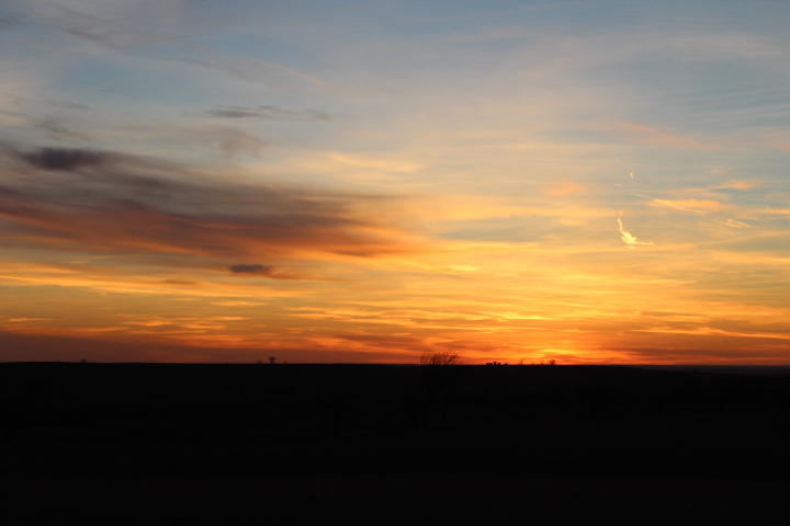 Kanna Glass Studios: Artfully Meandering: A Kansas Prairie Sunset