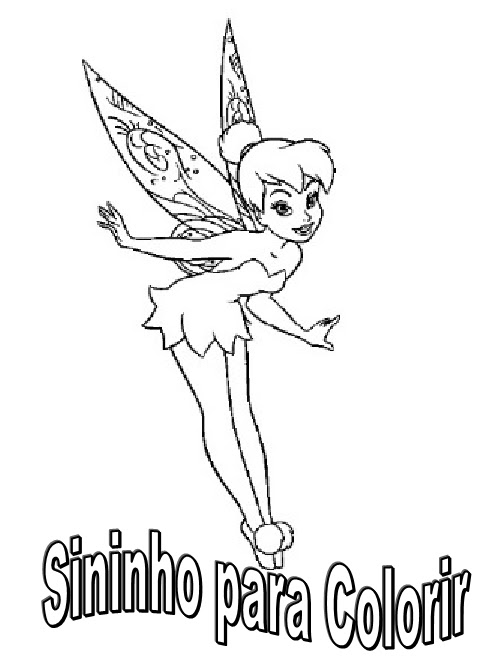 Coisinhas para Crianças: Desenhos da Sininho para Colorir