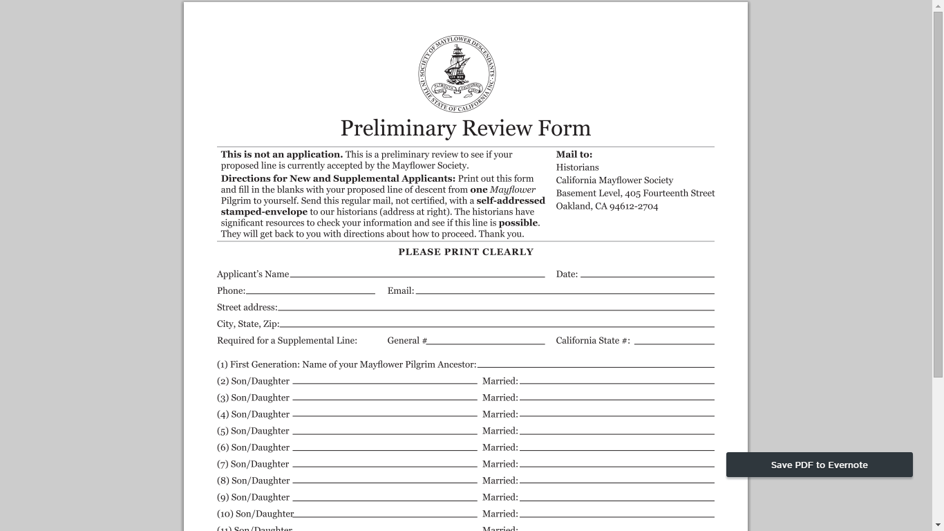 Genea-Musings: Defining the General Society of Mayflower Descendants ...