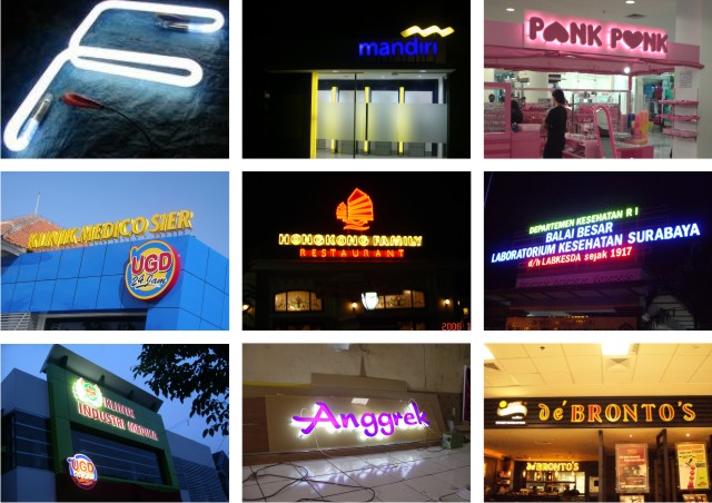 tony neon advertising surabaya: neonsign / ledsign