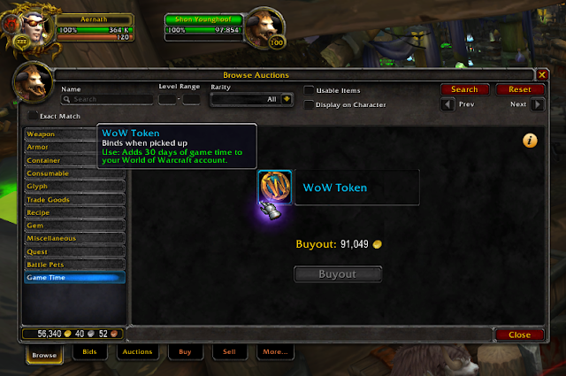 Aernath'ın World of Warcraft Rehberi: WOW TOKEN, LEGAL GOLD ALIMI ve ...