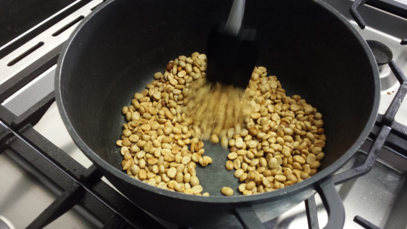 Roasting, grinding and drinking your own home grown coffee beans!