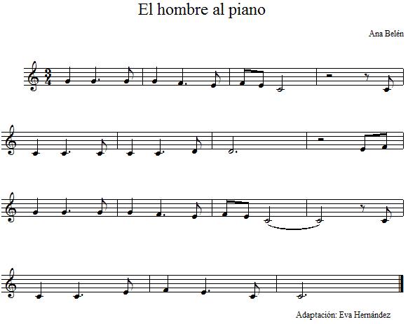 El oasis de corcheita: El hombre del piano - Ana Belén