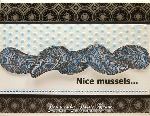 Crafting with Darsie: Stamp of the Week - Mussels