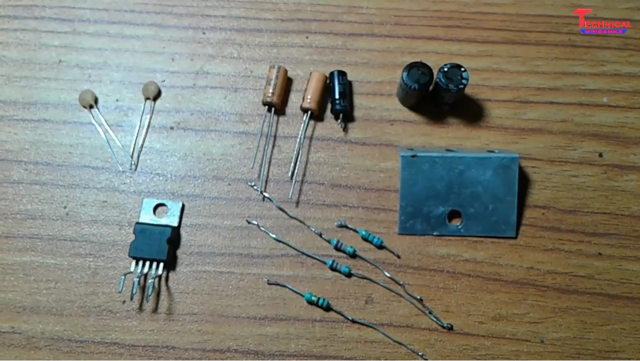 How to wiring TDA2050 audio ic