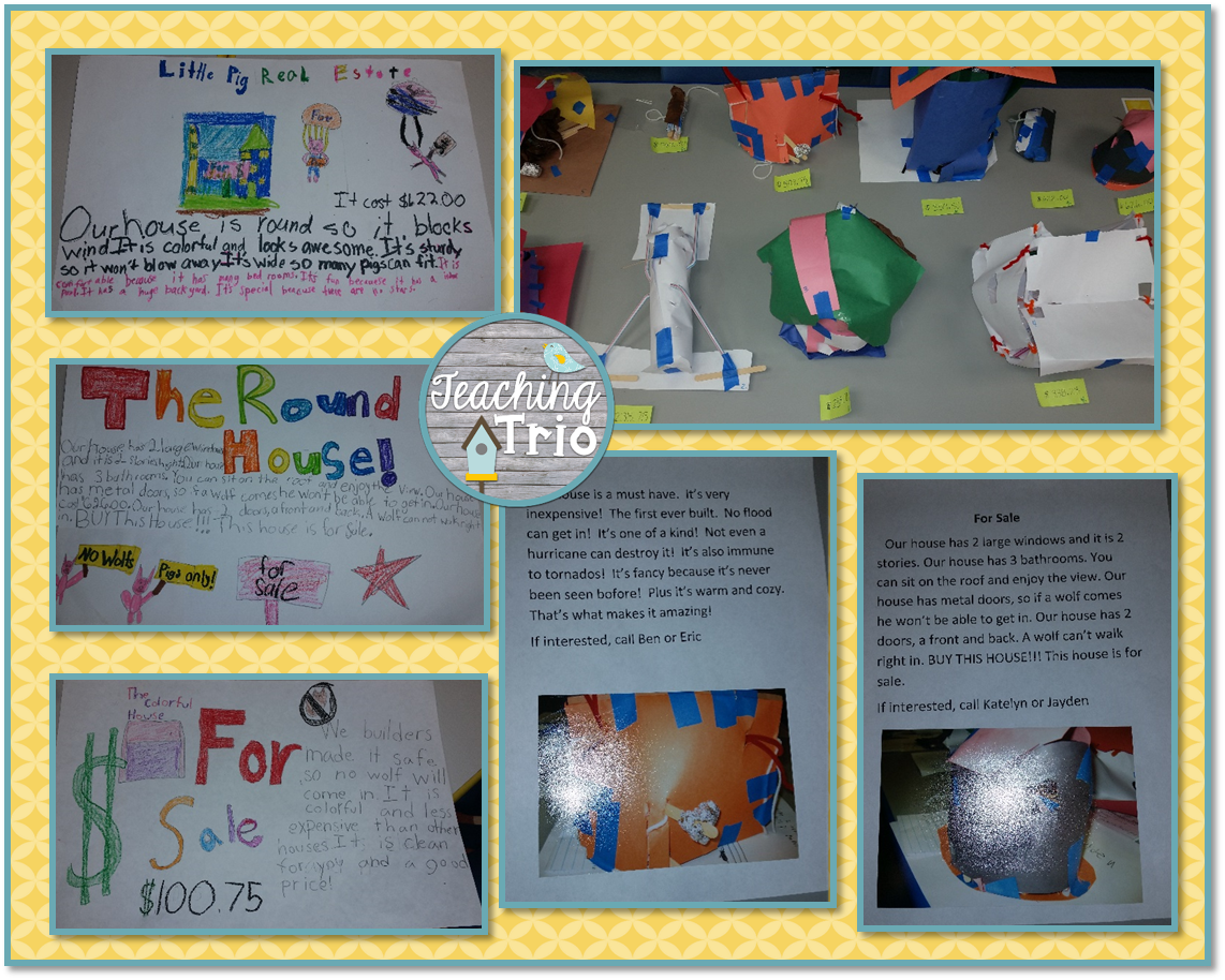 Teaching Trio: 3 Little Pigs Project-Based Learning: Tried it!