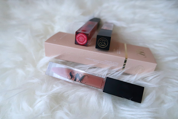 SASC Liquid Lipstick in Antoinette, Dazzling Deeds, and Vivacious Vixen ...
