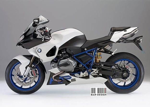 VOROMV Moto: BMW R 1200 HP-2 "agua" por Luca Bar