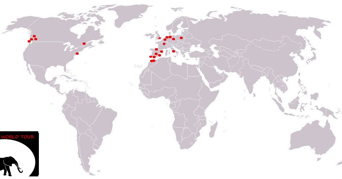 Elephant World Tour: Maps