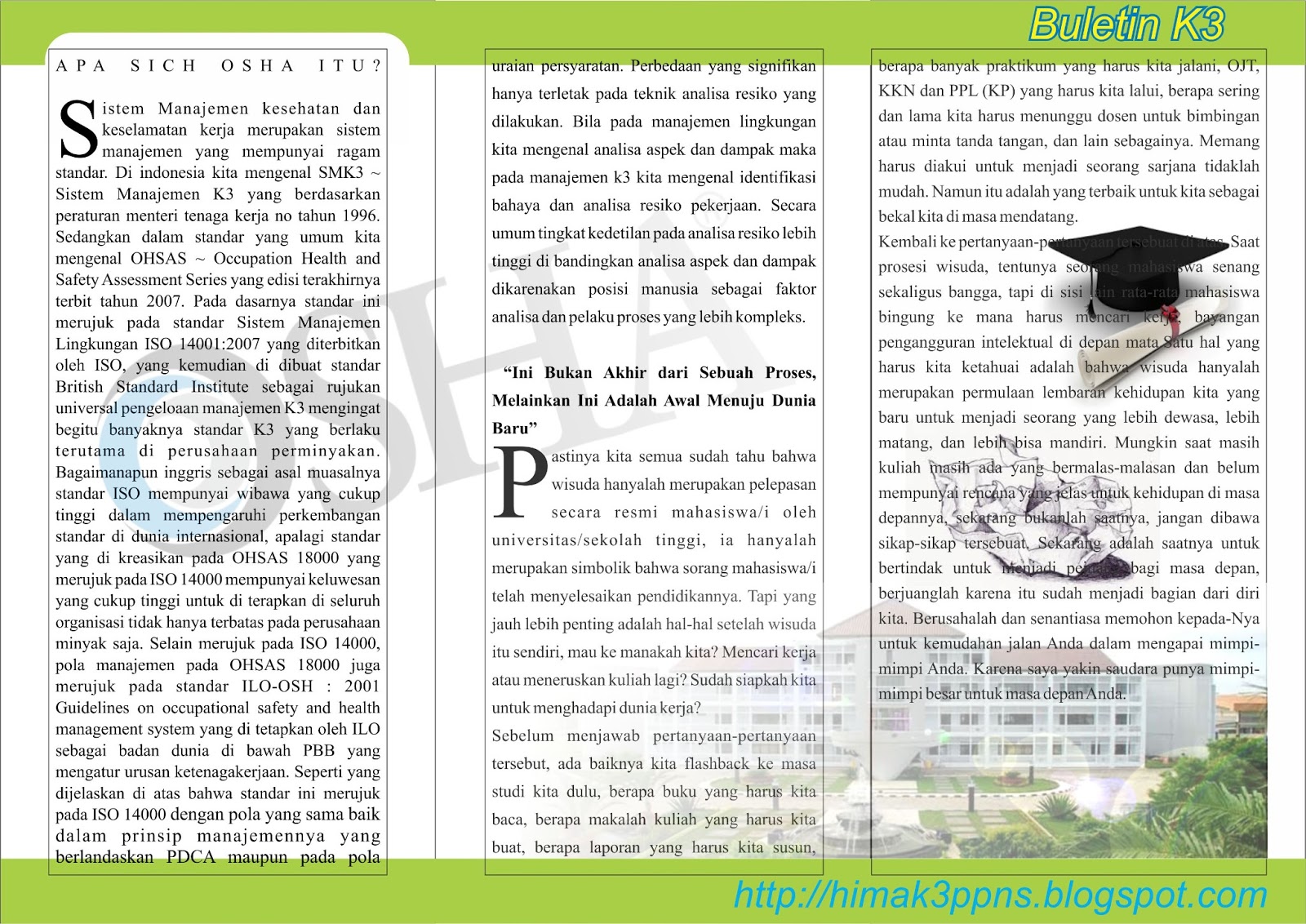 Safety is our responsibility: buletin k3